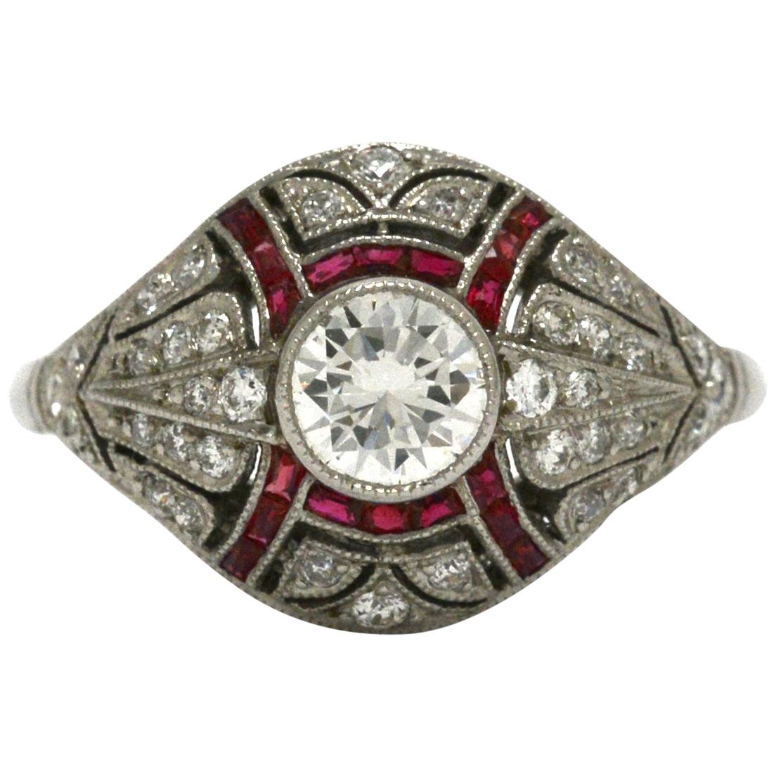 Fabulous Crown Setting Engagement Ring For Sale at 1stDibs