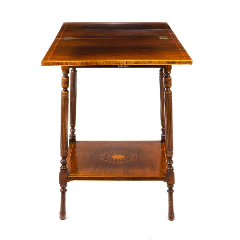 Edwardian, Edward and Roberts Fold over Swivel Top Occasional Table at ...