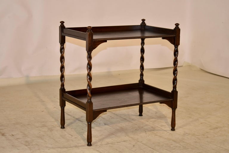 Edwardian End Table Shelf, circa 1900 For Sale at 1stDibs