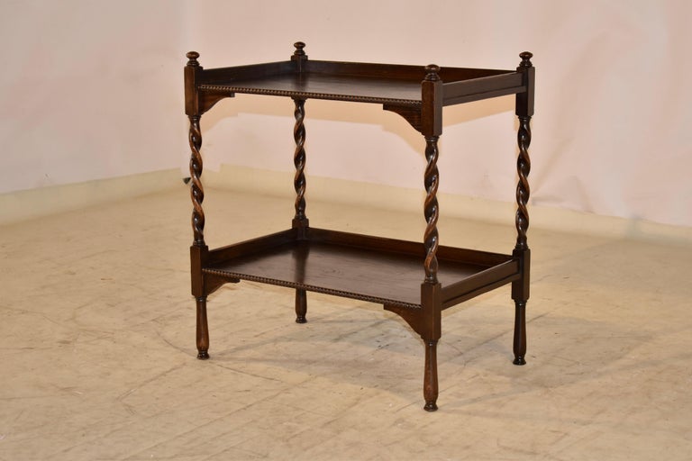 Edwardian End Table Shelf, circa 1900 For Sale at 1stDibs