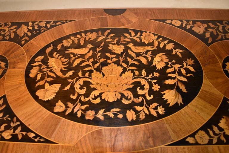 Edwardian English Marquetry Side Table, c. 1900 For Sale at 1stDibs