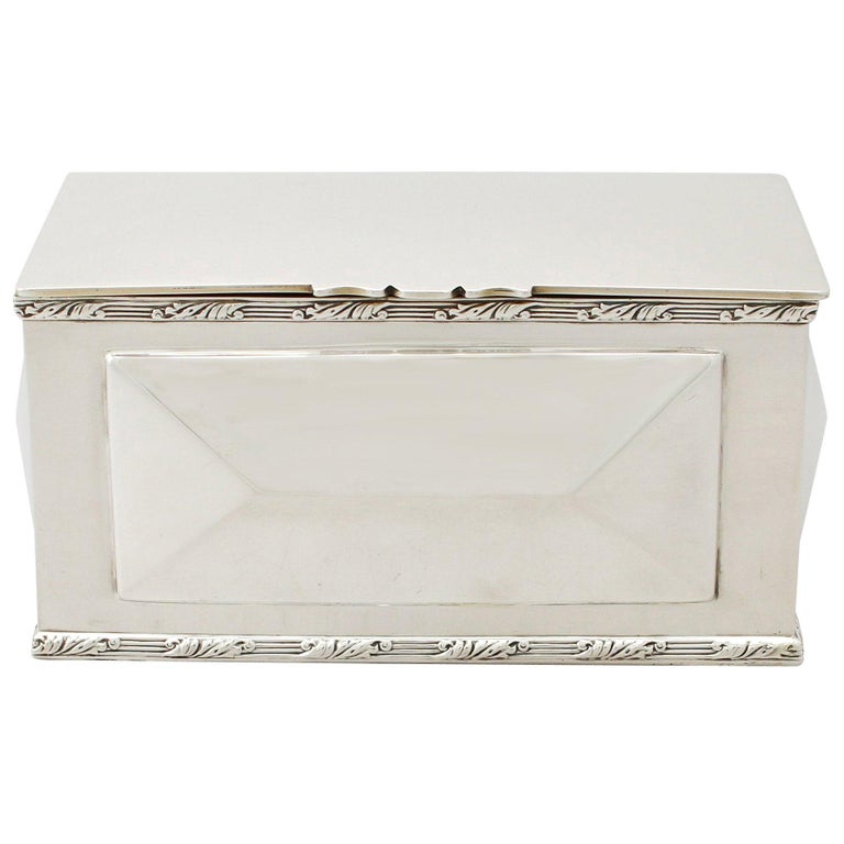 Edwardian English Sterling Silver Box at 1stDibs