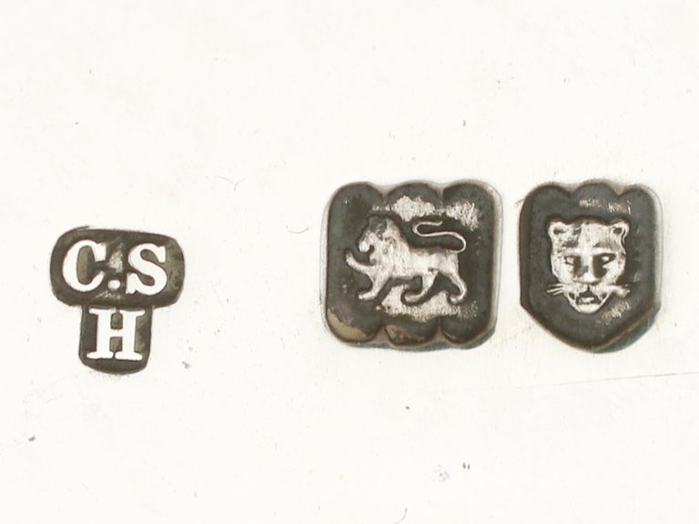 Edwardian English Sterling Silver Galleried Drinks Tray 1901 at 1stDibs ...