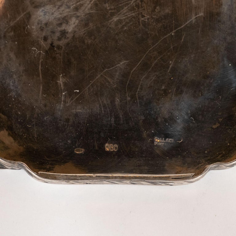 Edwardian Engraved Silver and Hand Painted Enamel Compact Portrait ...