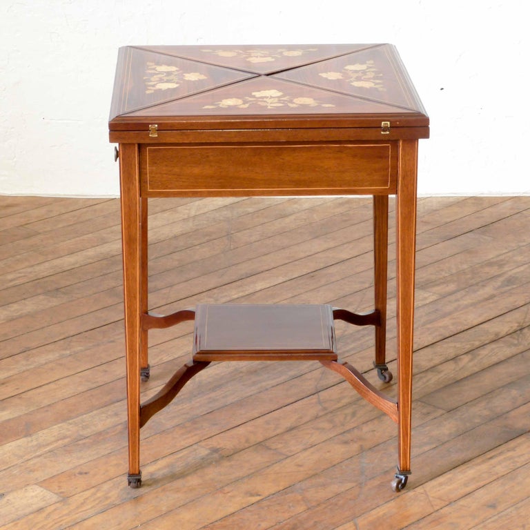 Edwardian Envelope Card Table at 1stDibs | edwardian card table