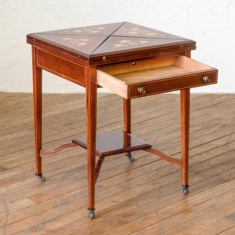 Edwardian Envelope Card Table at 1stDibs | edwardian card table