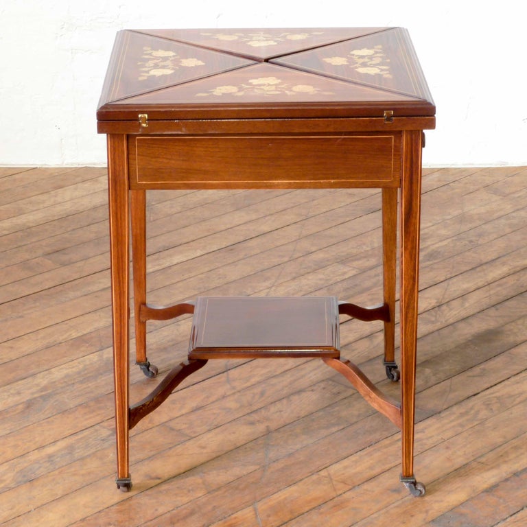 Edwardian Envelope Card Table at 1stDibs | edwardian card table