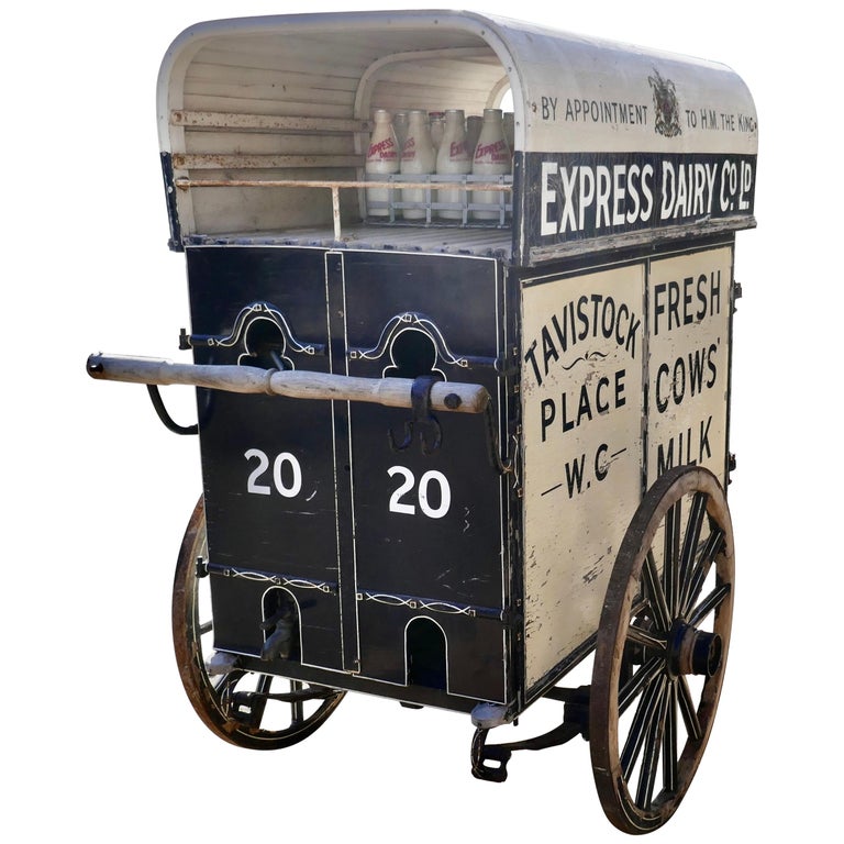 Edwardian Express Dairy Delivery Milk Cart at 1stDibs