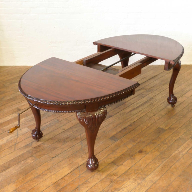 Edwardian Extending Mahogany Dining Table at 1stDibs