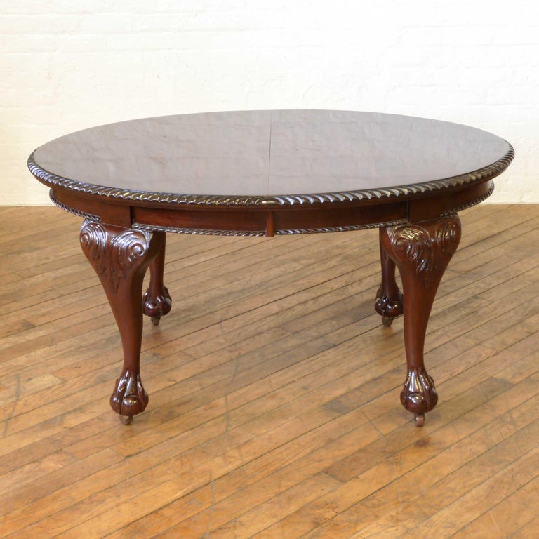 Edwardian Extending Mahogany Dining Table at 1stDibs