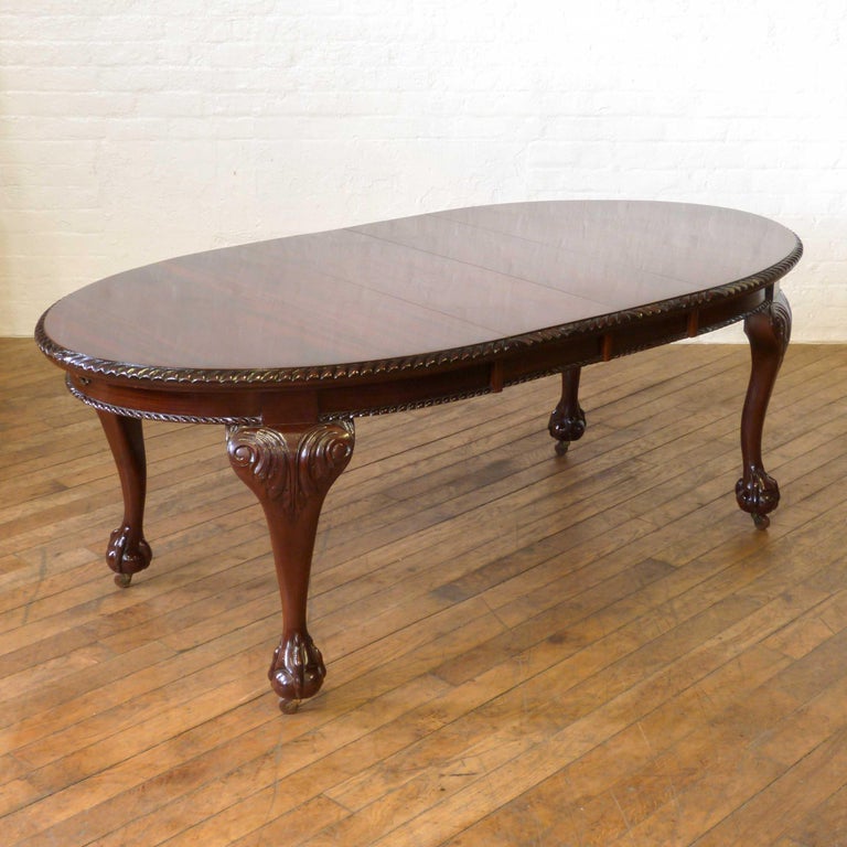 Edwardian Extending Mahogany Dining Table at 1stDibs
