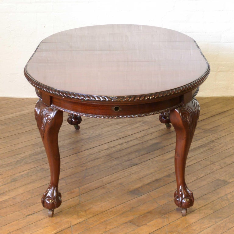 Edwardian Extending Mahogany Dining Table at 1stDibs