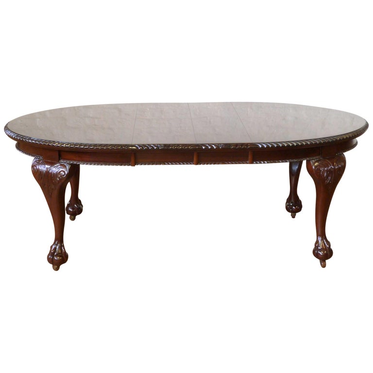 Edwardian Extending Mahogany Dining Table at 1stDibs