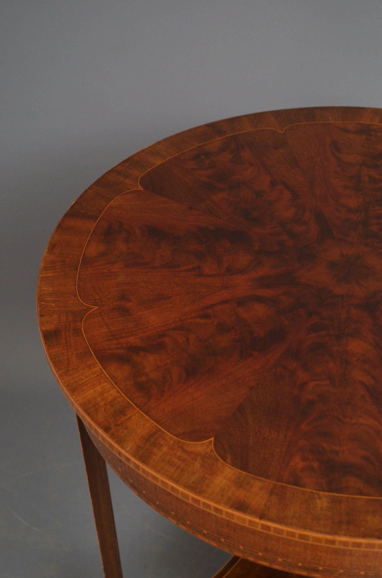 Edwardian Flamed Mahogany Table For Sale at 1stDibs
