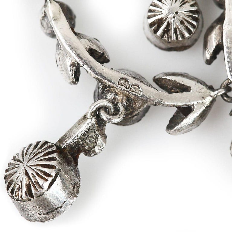 Edwardian French Silver Paste Festoon Necklace, Circa 1905 For Sale at ...