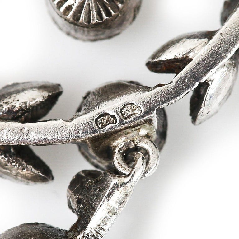 Edwardian French Silver Paste Festoon Necklace, Circa 1905 For Sale at ...