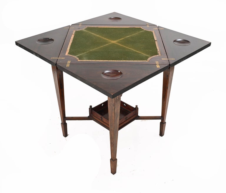 Edwardian Games Table Envelope Tables, 1910 For Sale at 1stDibs