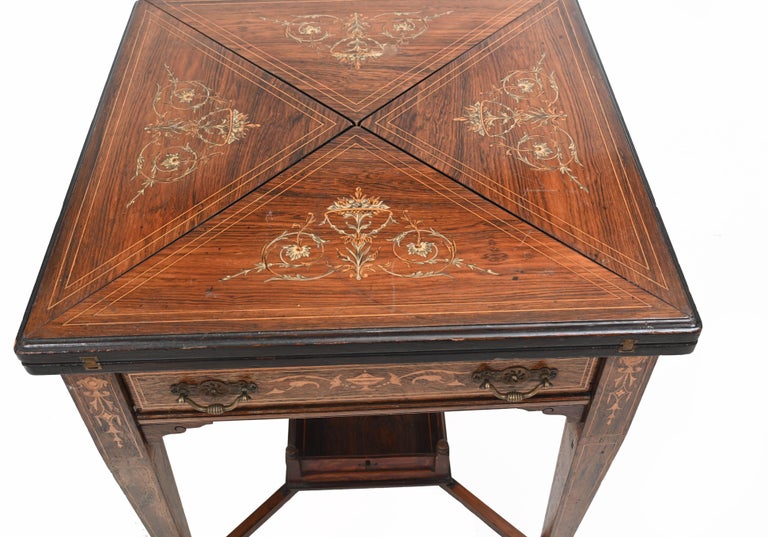 Edwardian Games Table Envelope Tables, 1910 For Sale at 1stDibs