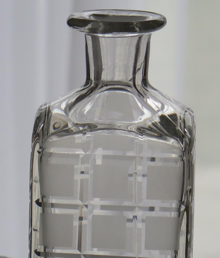 Edwardian Glass Decanter Square Cut and Etched, circa 1900 For Sale at ...