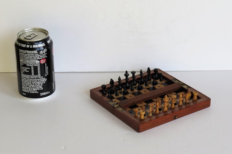 Edwardian Handmade Miniature Travelling Chess Set Game, circa 1900 at ...