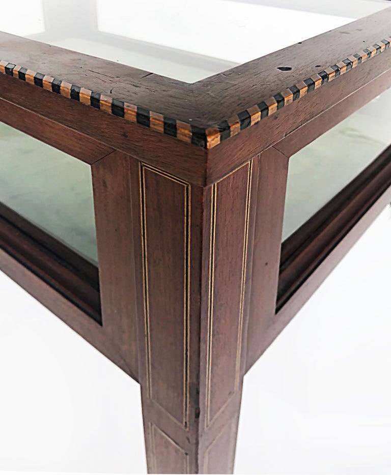 Edwardian Inlaid Mahogany Vitrine Display Table, Adams Style For Sale ...