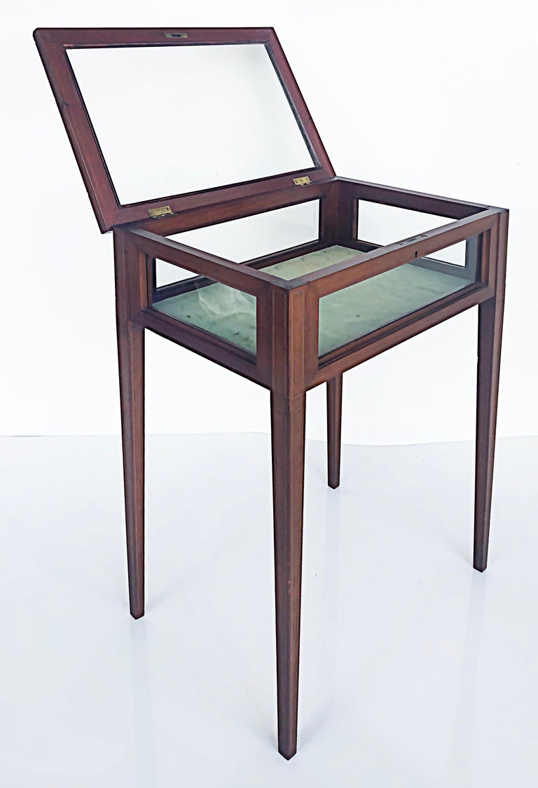 Edwardian Inlaid Mahogany Vitrine Display Table, Adams Style For Sale ...