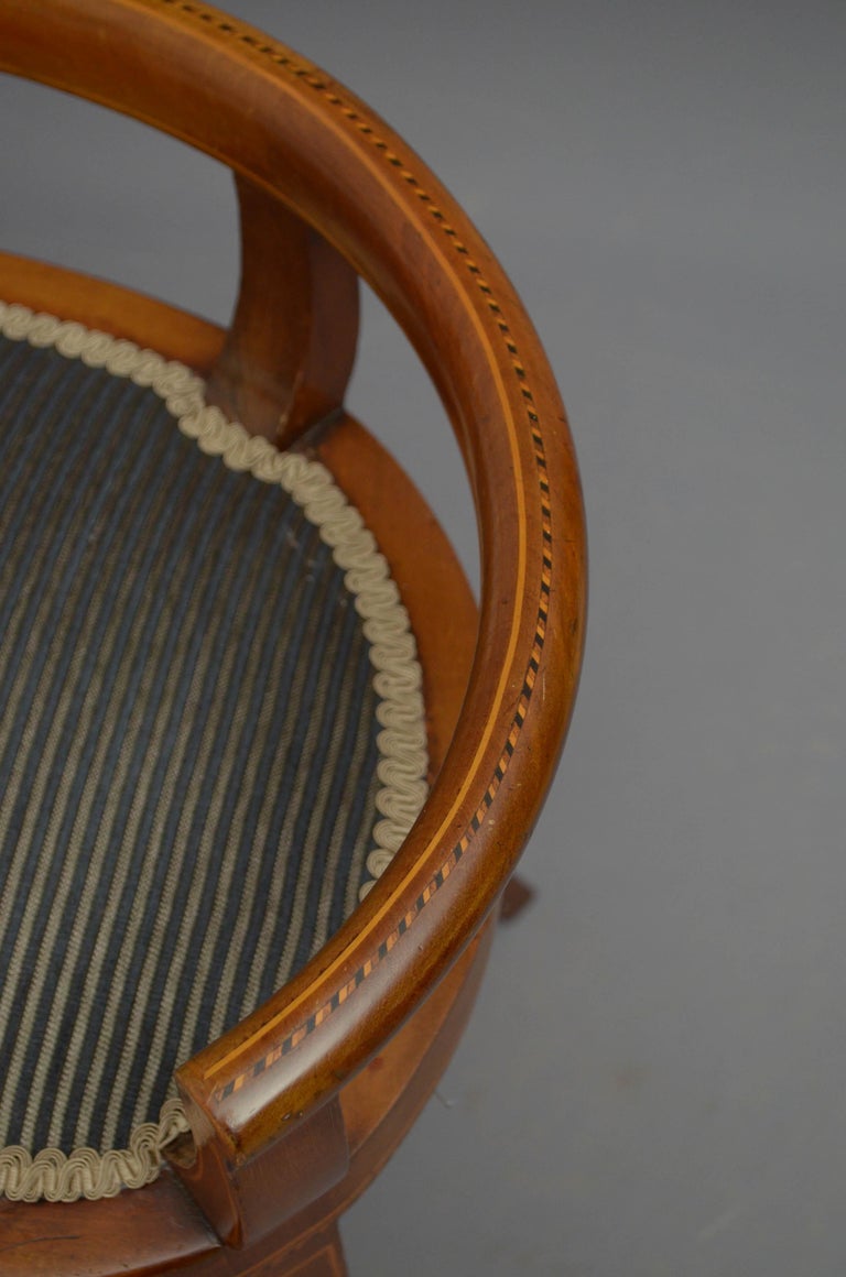 Edwardian Kidney Shaped Stool For Sale at 1stDibs