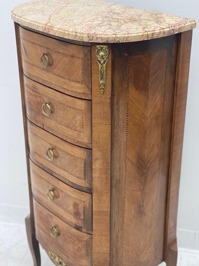 Edwardian Lingerie Chest Circa, 1900s Marble Top Dovetail Drawers ...