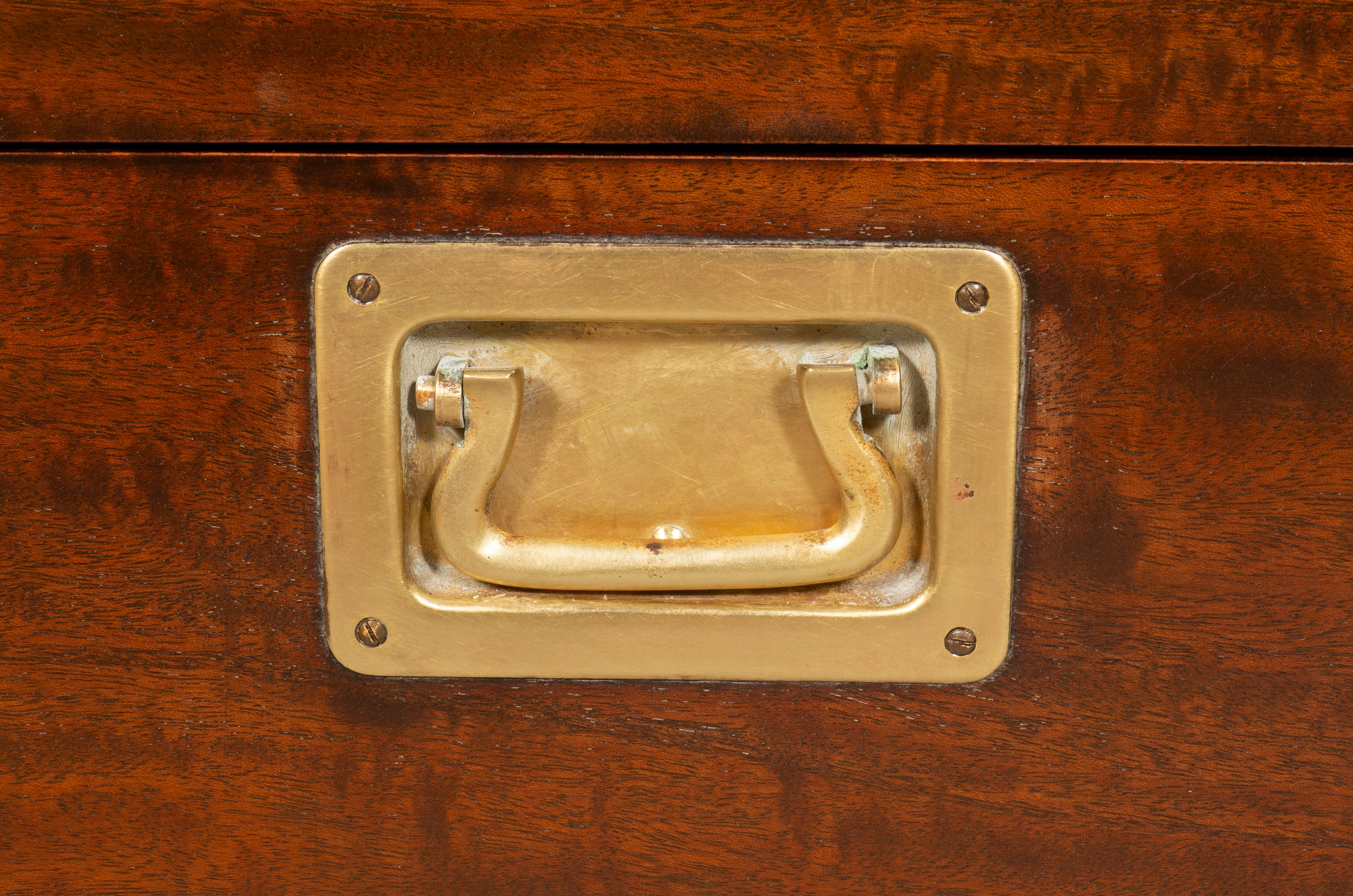 Edwardian Mahogany and Brass Humidor For Sale at 1stDibs