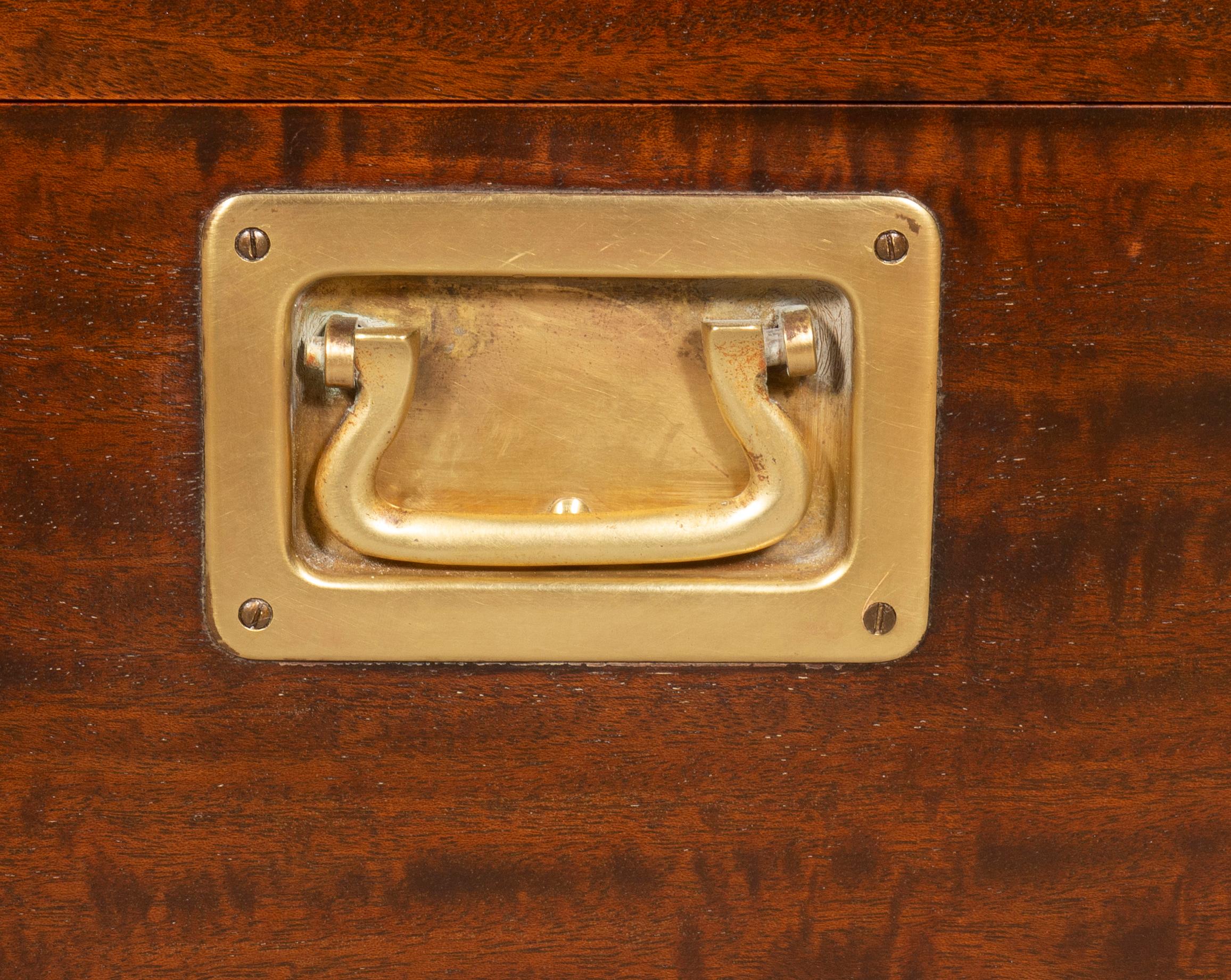 Edwardian Mahogany and Brass Humidor For Sale at 1stDibs