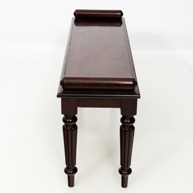 Edwardian Mahogany Bench For Sale at 1stdibs