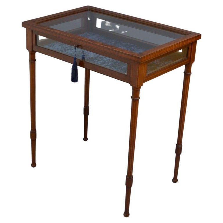 Edwardian Mahogany Bijouterie Table For Sale at 1stDibs