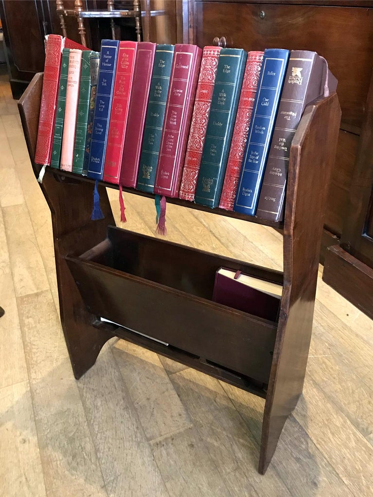 Edwardian Mahogany Book Trough / Stand For Sale at 1stDibs
