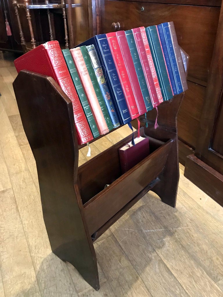 Edwardian Mahogany Book Trough / Stand For Sale at 1stDibs