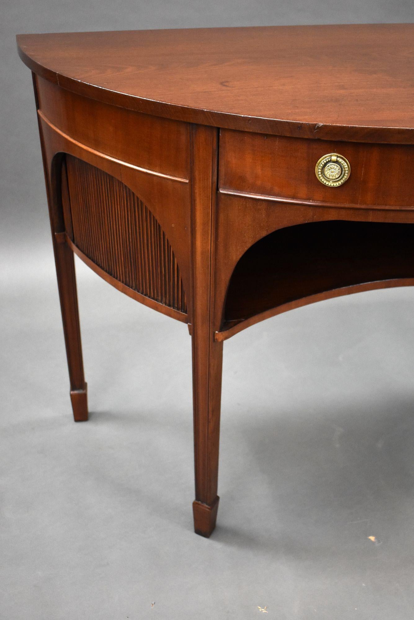 Edwardian Mahogany Bow Front Sideboard For Sale at 1stDibs