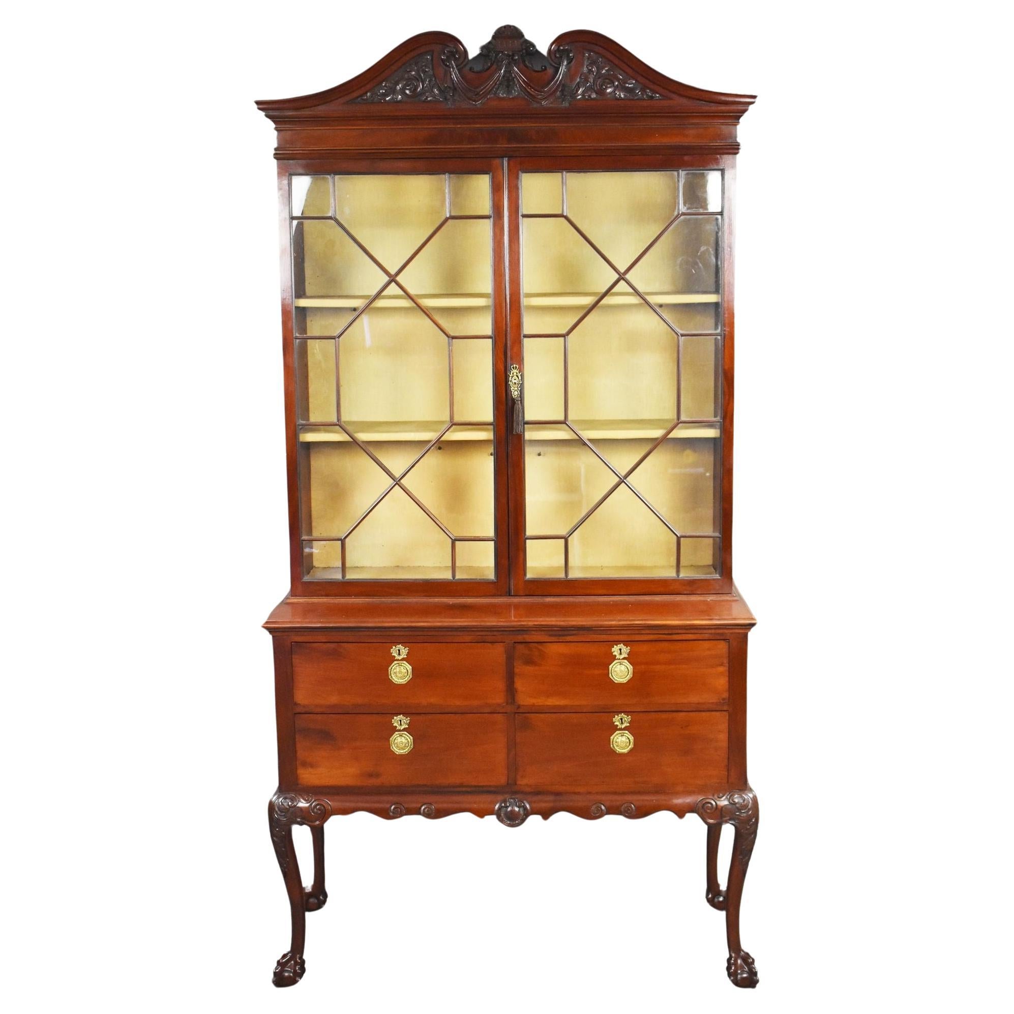 Small Mahogany Display Cabinet at 1stDibs | mahogany display case ...