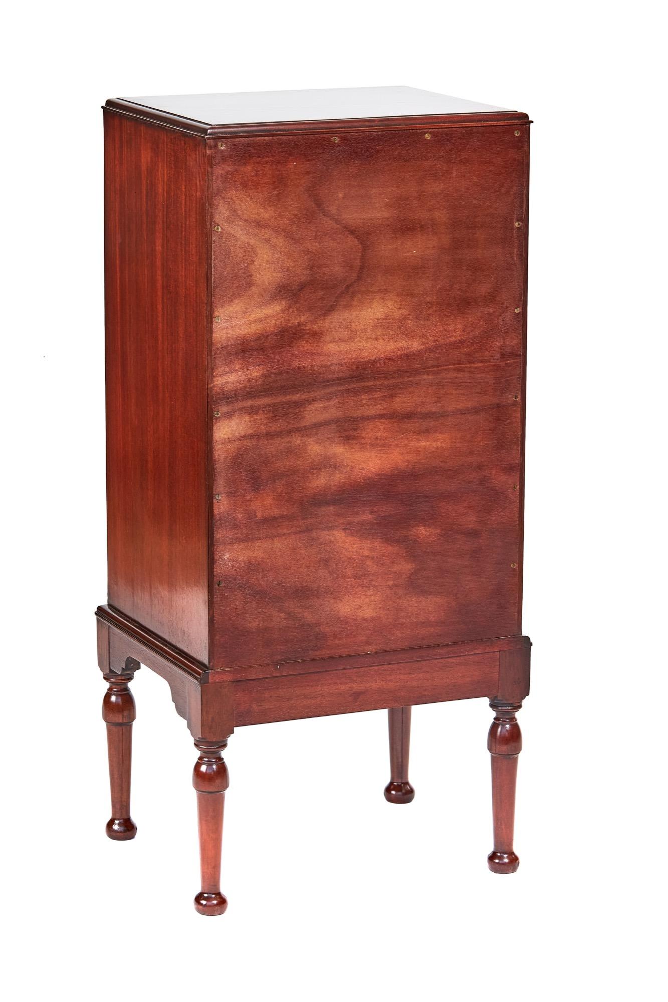 Edwardian Mahogany Inlaid 6 Drawer Chest For Sale at 1stDibs