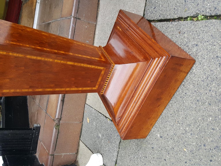 Edwardian Mahogany Pedestal Torchere For Sale at 1stDibs