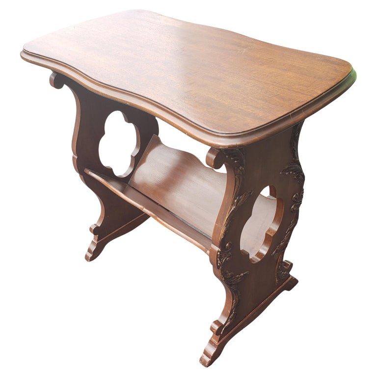 Edwardian Mahogany Side Table Magazine Rack, Circa 1920s For Sale at ...