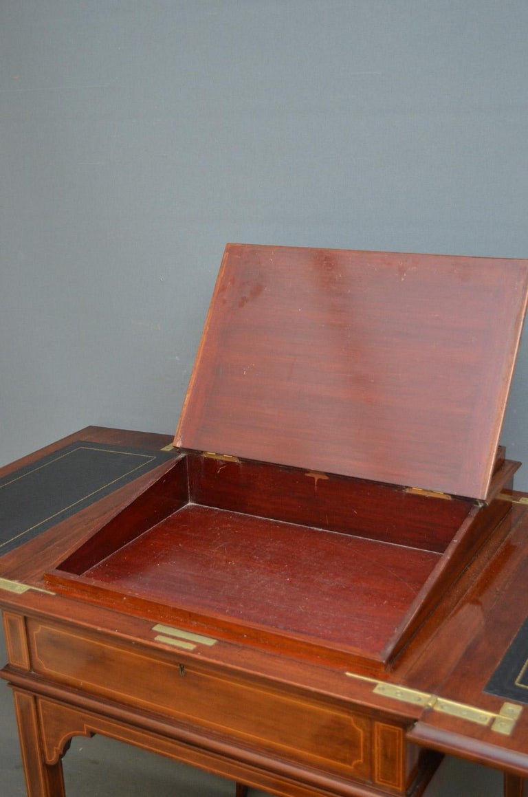 Edwardian Mahogany Writing Table by Maple and Co. at 1stDibs