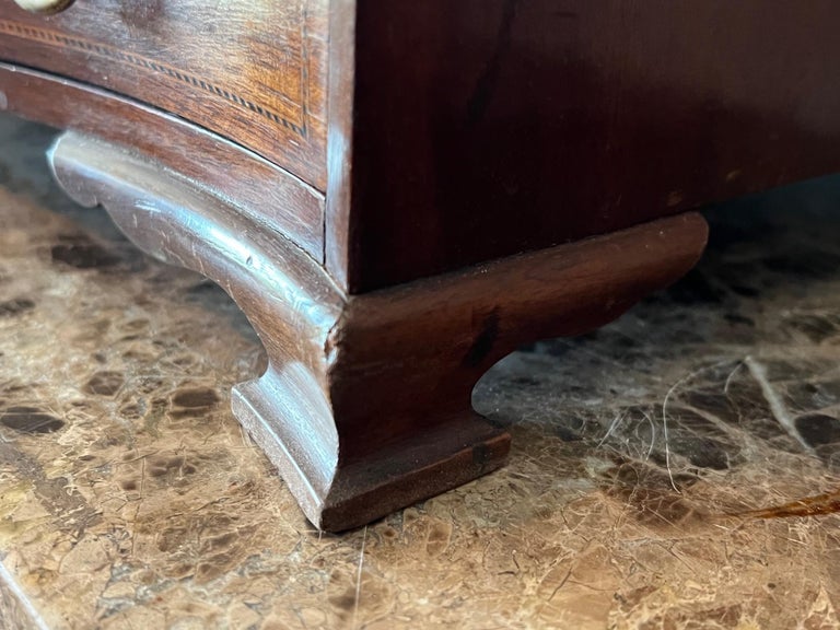 Edwardian Miniature Chest with Bowed Front For Sale at 1stDibs