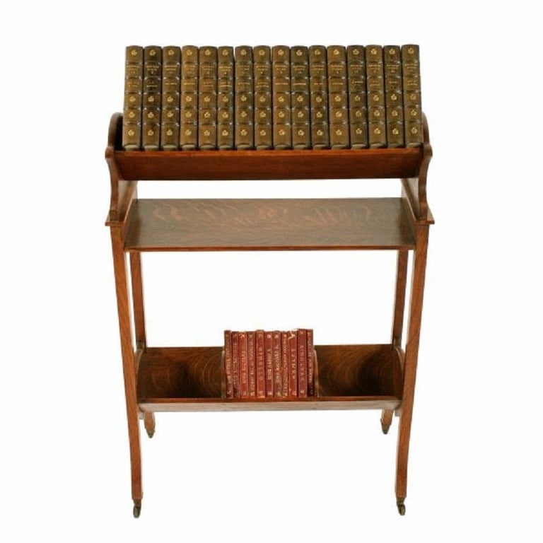 Edwardian Oak Book Trough, 19th Century For Sale at 1stDibs