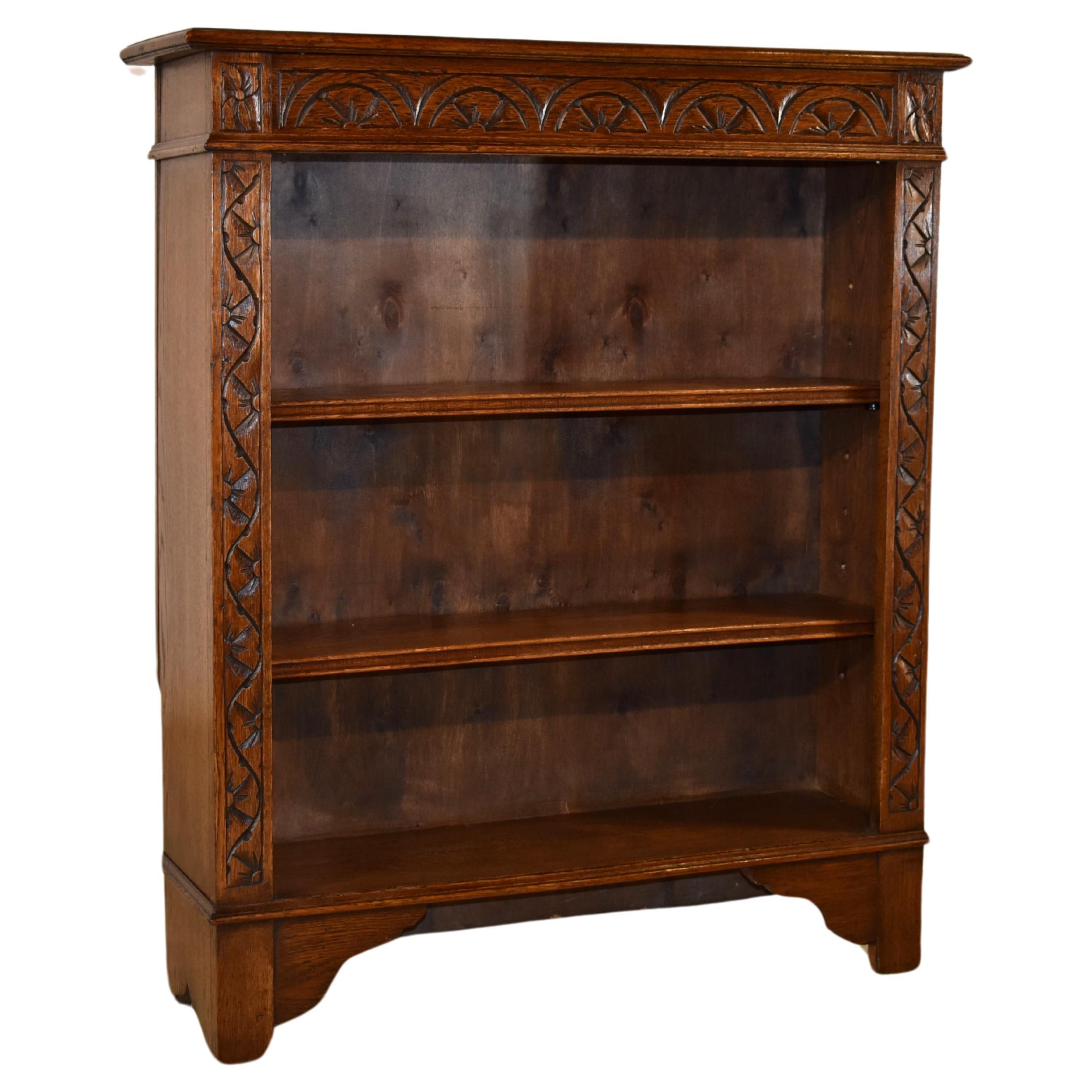 Edwardian Oak Bookcase, C.1900 For Sale at 1stDibs