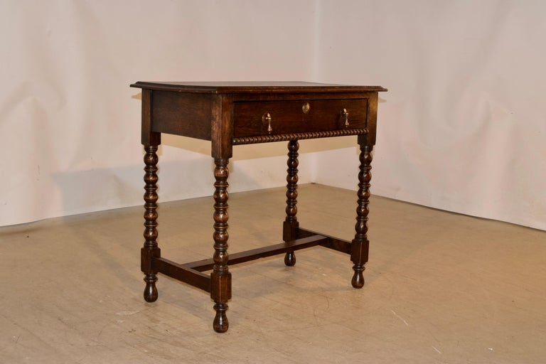Edwardian Oak Side Table, c. 1900 at 1stDibs