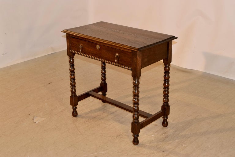 Edwardian Oak Side Table, c. 1900 at 1stDibs