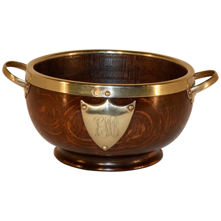 Edwardian Oak Treen Bowl, circa 1900 at 1stDibs