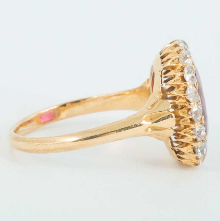 Edwardian Old Thai Ruby Ring For Sale at 1stDibs
