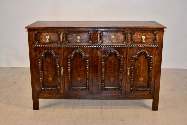 Edwardian Paneled Buffet, circa 1900 For Sale at 1stdibs