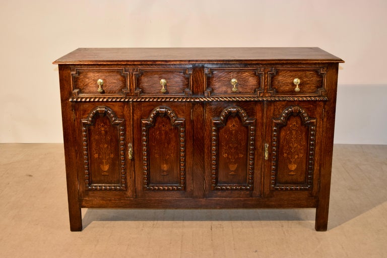 Edwardian Paneled Buffet, circa 1900 For Sale at 1stdibs