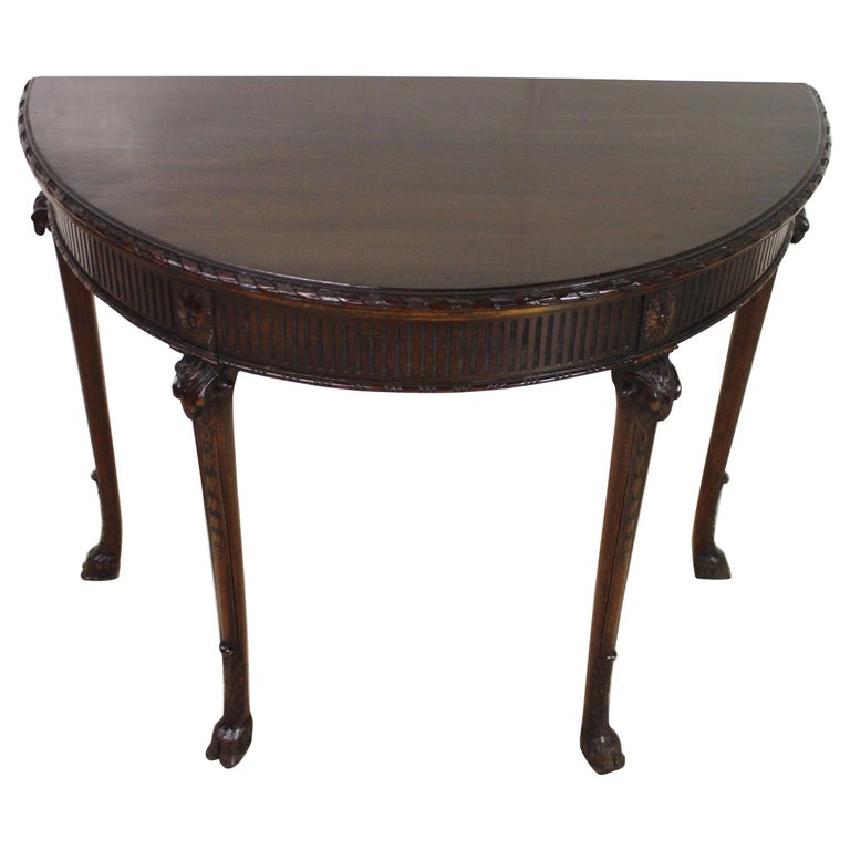 Edwardian Period Adams Style Mahogany Card Table For Sale at 1stDibs